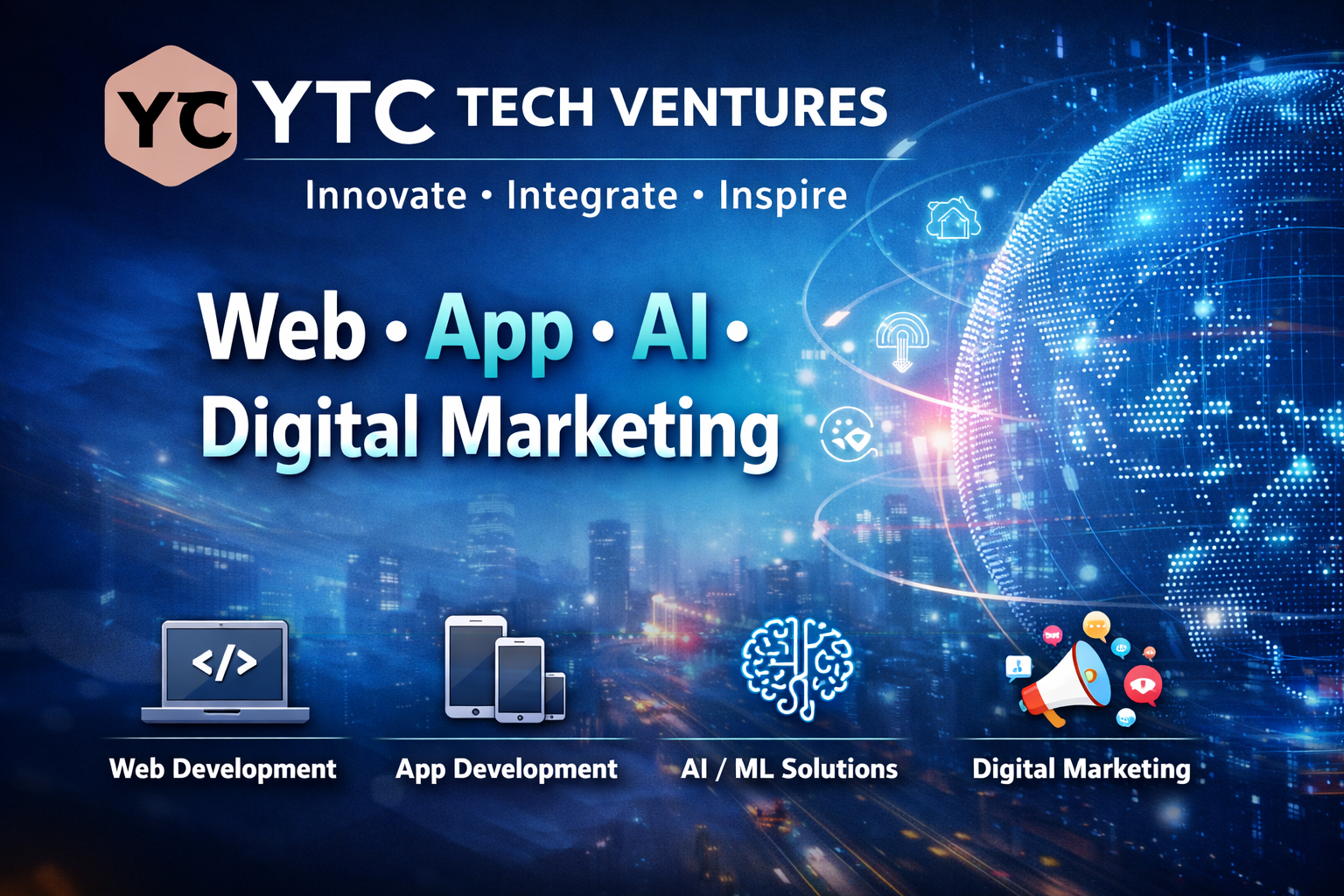 YTC Tech Ventures | Web, App, AI & Digital Marketing Company in India